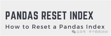 如何在Pandas中将索引index转换为数据列 阿里云开发者社区