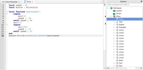I Am Having Issues Making A Plane Scripting Support Devforum Roblox
