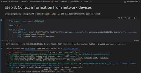 Automation Interactive Python With Jupyter Notebooks To Collect Data From Network Devices