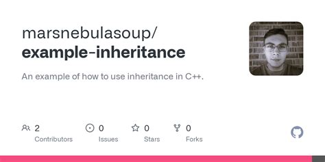 Github Marsnebulasoupexample Inheritance An Example Of How To Use