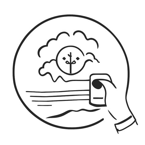 Premium Vector A Logo For A School Project On Measuring Environmental Near School With Cloud