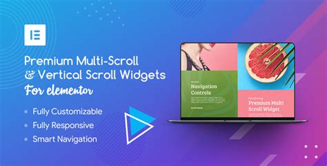 premium multi scroll and vertical scroll widgets for elementor by leap13