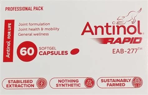 Antinol Rapid Supplement 60 Capsulesbox