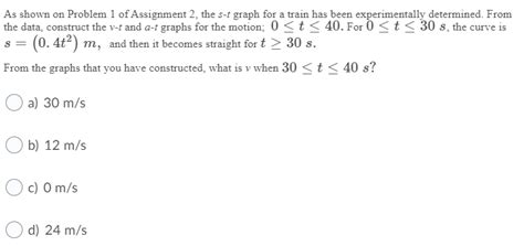 Solved As Shown On Problem 1 Of Assignment 2 The S T Graph Chegg Com