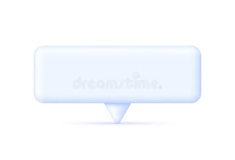 3d Speech Bubble Illustration Social Media Chat Message Icon Empty