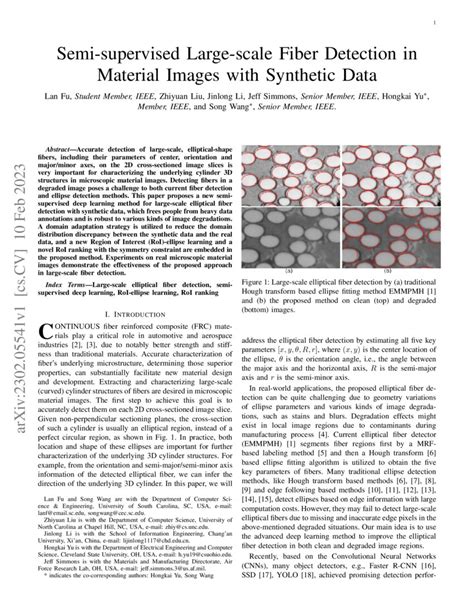 semi supervised large scale fiber detection in material images with