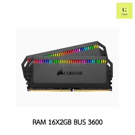 แรม Dominator 32gb Bus 3600 Ddr4 สีดำ Ram Corsair Dominator Platinum Rgb 32gb 2 X 16gb Ddr4