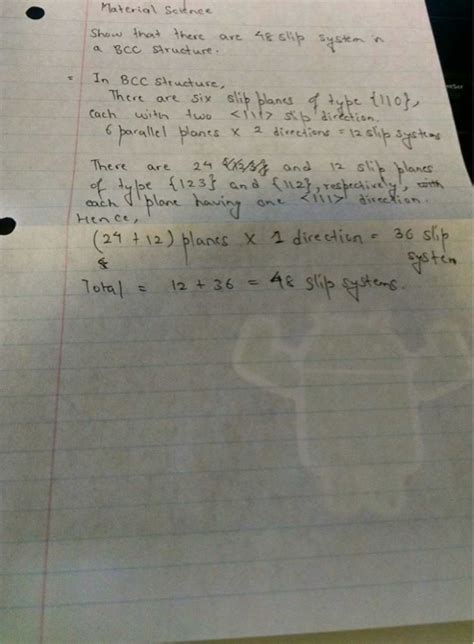 Solved Show That There Are 48 Slip Systems In A Bcc