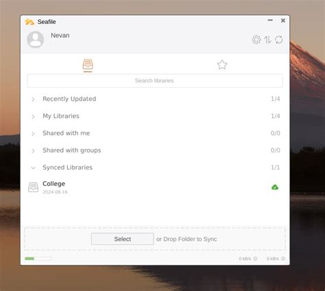 install seafile client on linux snap store