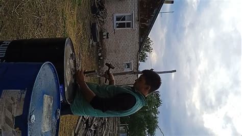 как разрезать бочку 200л Youtube