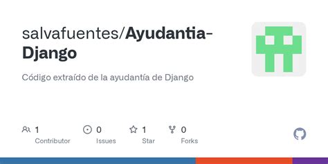 Github Salvafuentes Ayudantia Django C Digo Extra Do De La Ayudant A De Django
