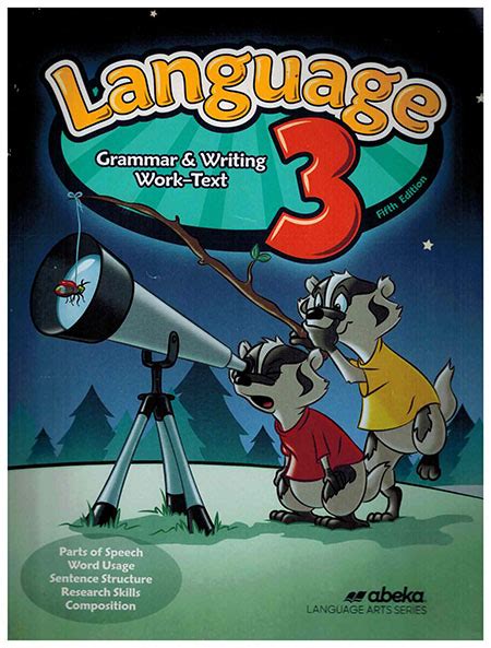 Abeka Language 3 Worktext Second Harvest Curriculum
