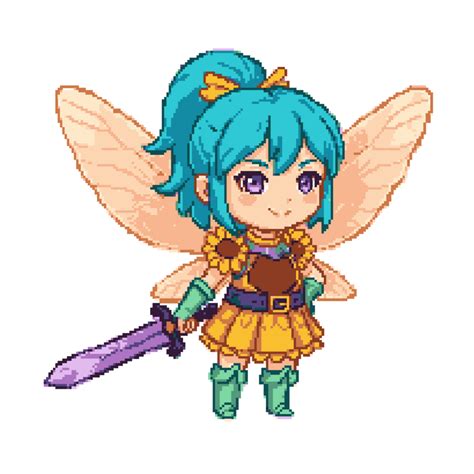Pixie Warrior A Tiny Sprite 73097016 Png
