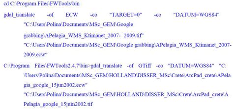 Figure A 2 Script Command Of FWTools Enabling To Reduce The Size Of Download Scientific