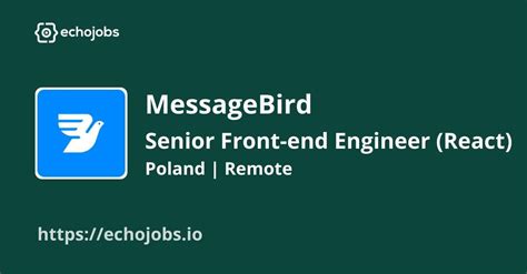 Messagebird Is Hiring Senior Front End Engineer React Poland Remote