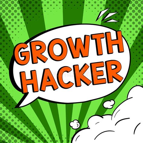 conceptual caption growth hacker business idea generally to acquire as