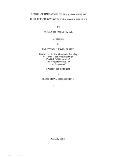 Design Optimization Download Free Pdf Inductance Transformer