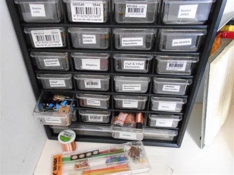 Lots Of Electronic Components Storage And Organization Ideas