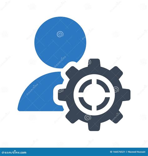 Account Setting Vector Glyph Color Icon Stock Vector Illustration Of Premium Corporation