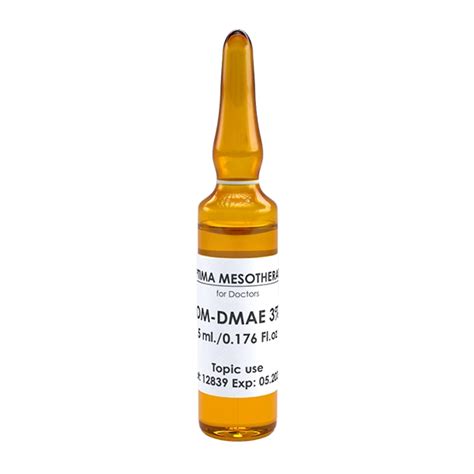 DMAE 3% Диметиламиноэтанол 3% (ДМАЭ), 5 мл, - Optima Mesotherapy ...