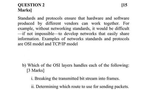Solved QUESTION Marks Standards And Protocols Ensure Chegg