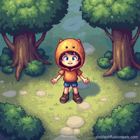 pixel art top down 2d character sprite sheet students Prompts | Stable ...