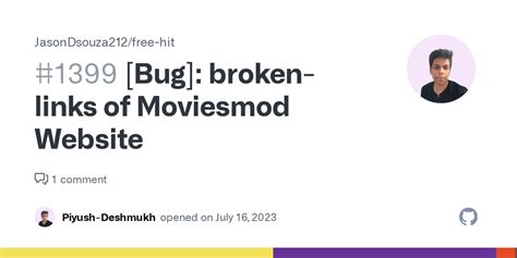 Bug Broken Links Of Moviesmod Website · Issue 1399 · Jasondsouza212free Hit · Github