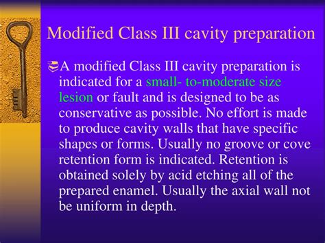 Ppt General Rules Of Class Iii Iv Andv Cavity Preparations For