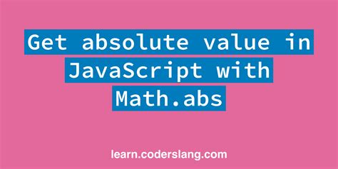 Javascript Absolute Value