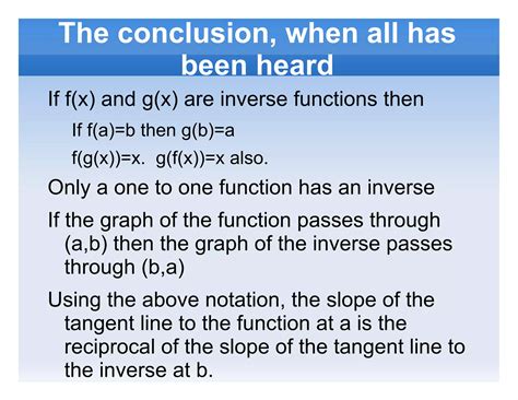 Inverse Functions Ppt