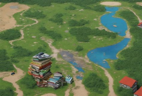 Premium Ai Image Bookstack For Earth World Environmental