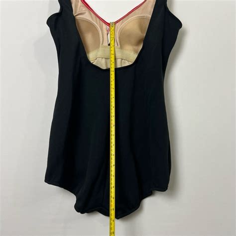 Vintage Swim Vintage 6s Robby Len Black White Bullet Bra One Piece