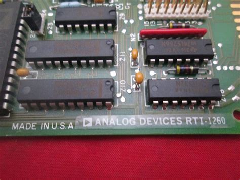 Analog Devices Rti 1260 Analog Input Card Process Industrial Surplus
