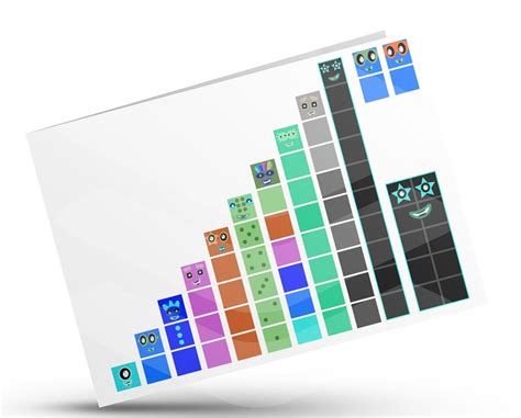 Negative Numberblocks Stickers 1 To 1000 Bundle Instand Download Pdf Png Etsy