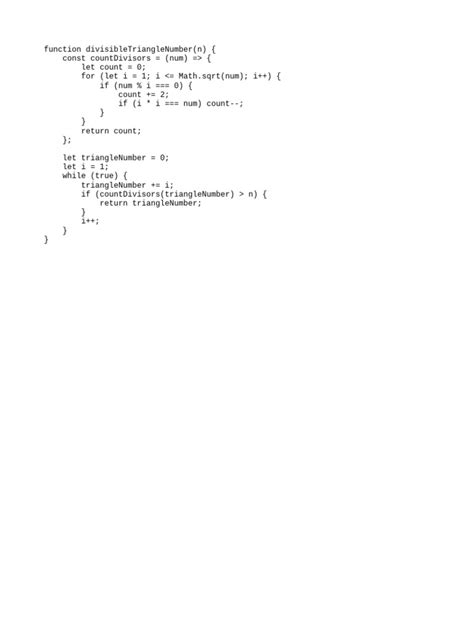 Problem 12 Highly Divisible Triangular Number Pdf