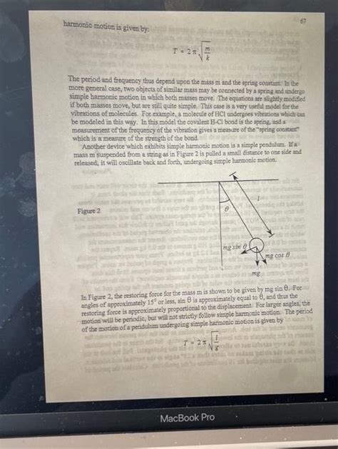 Solved Experiment 7 Hooke S Law And Simple Harmonic Motion Chegg Com