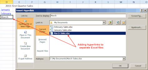 excel vba add hyperlink to another worksheet