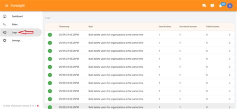 bulk delete users from the organization at the same time