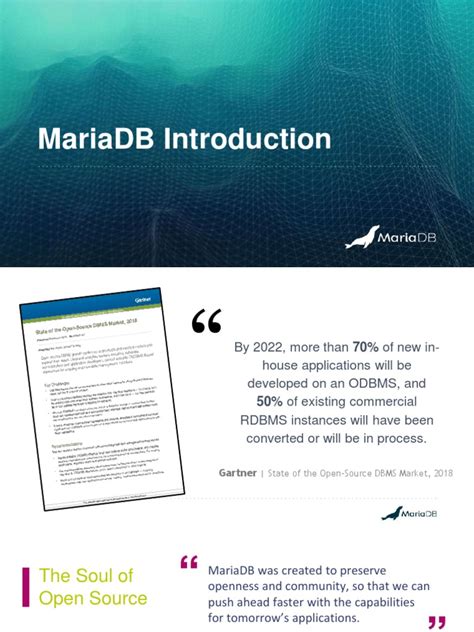 Mariadb Introduction To Mariadb V1 6 Pdf Databases My Sql