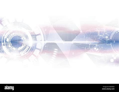 Technological Future Connection Interface System Abstract Background