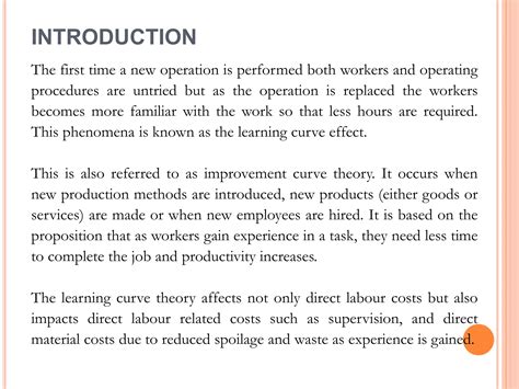 Leacture 9 Learning Curve Theory In Accounting Pptx