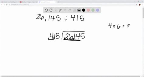 SOLVED Divide Then Check By Multiplying 26 145 415