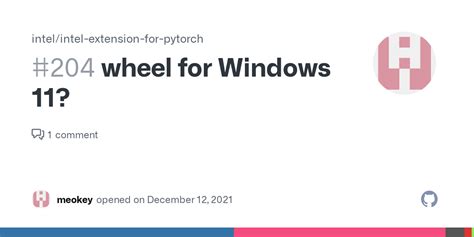 Wheel For Windows 11 · Issue 204 · Intelintel Extension For Pytorch