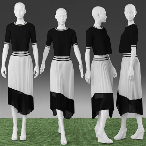 상점 창 여자 마네킹 021 3d 모델 75 Max Fbx Obj Free3d