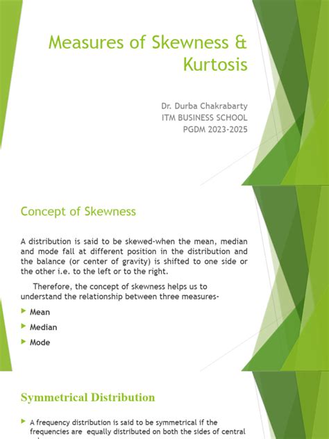 Measures Of Skewness And Kurtosis Download Free Pdf Skewness Mode