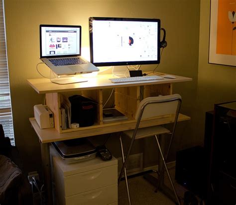 Ikea Hacked Standing Desk Desk Ikea Hack Ikea