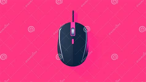 Pink Background Computer Mouse Technology Digital Input Device Clicking
