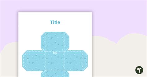 Blank QR Code Activity Cube Template Teach Starter