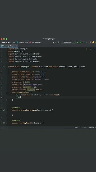 Bouncing Ball In Java Youtube