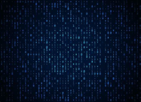 Premium Vector Vector Binary Code Dark Blue Background Big Data And